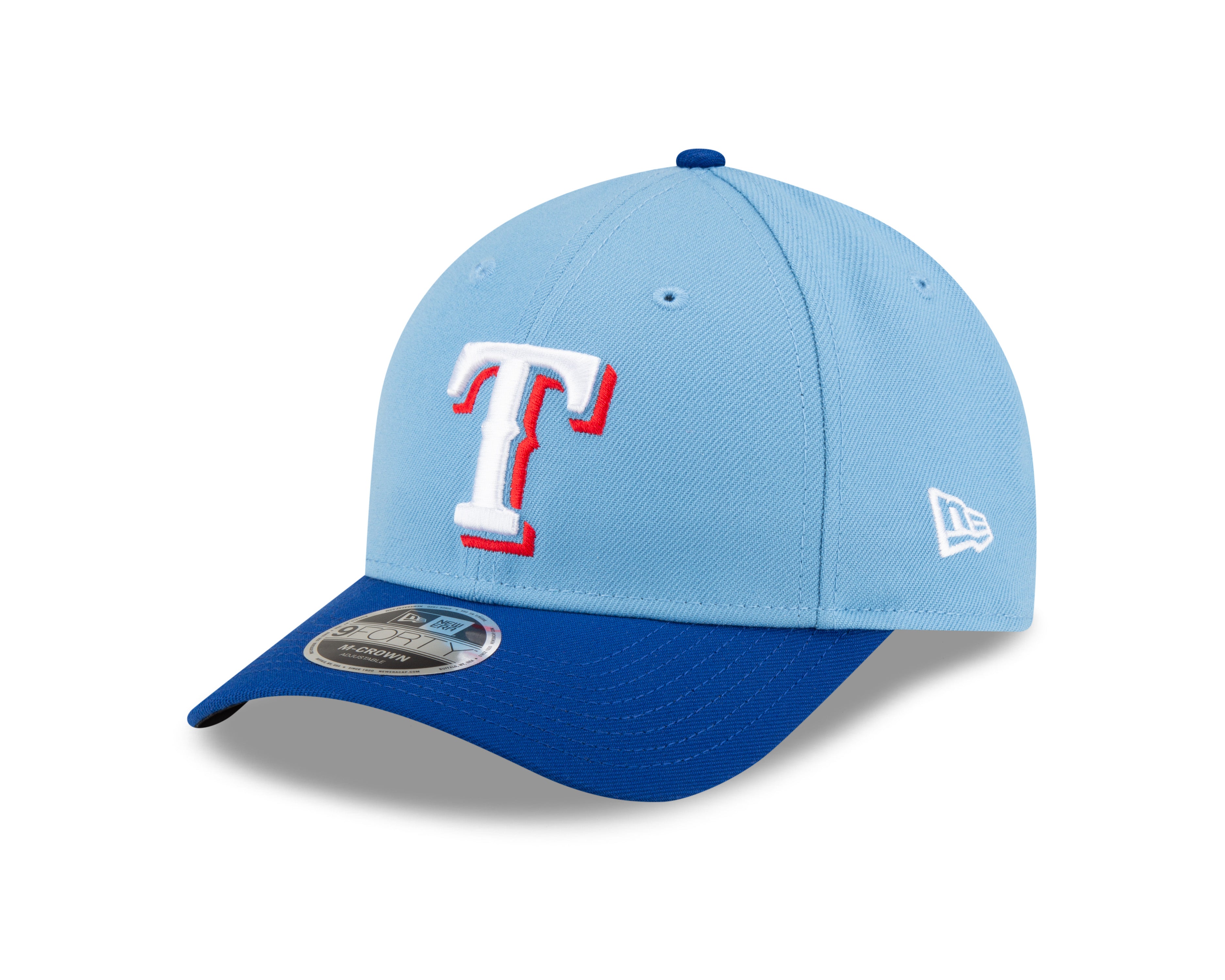 Texas Rangers Blue Alternate New Era Player Replica M-Crown 9FORTY ...